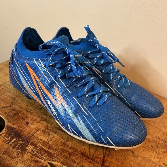 Brava | Shoes | Brava Soccer Cleats Mens Sz 65 Preworn Blue Orange ...